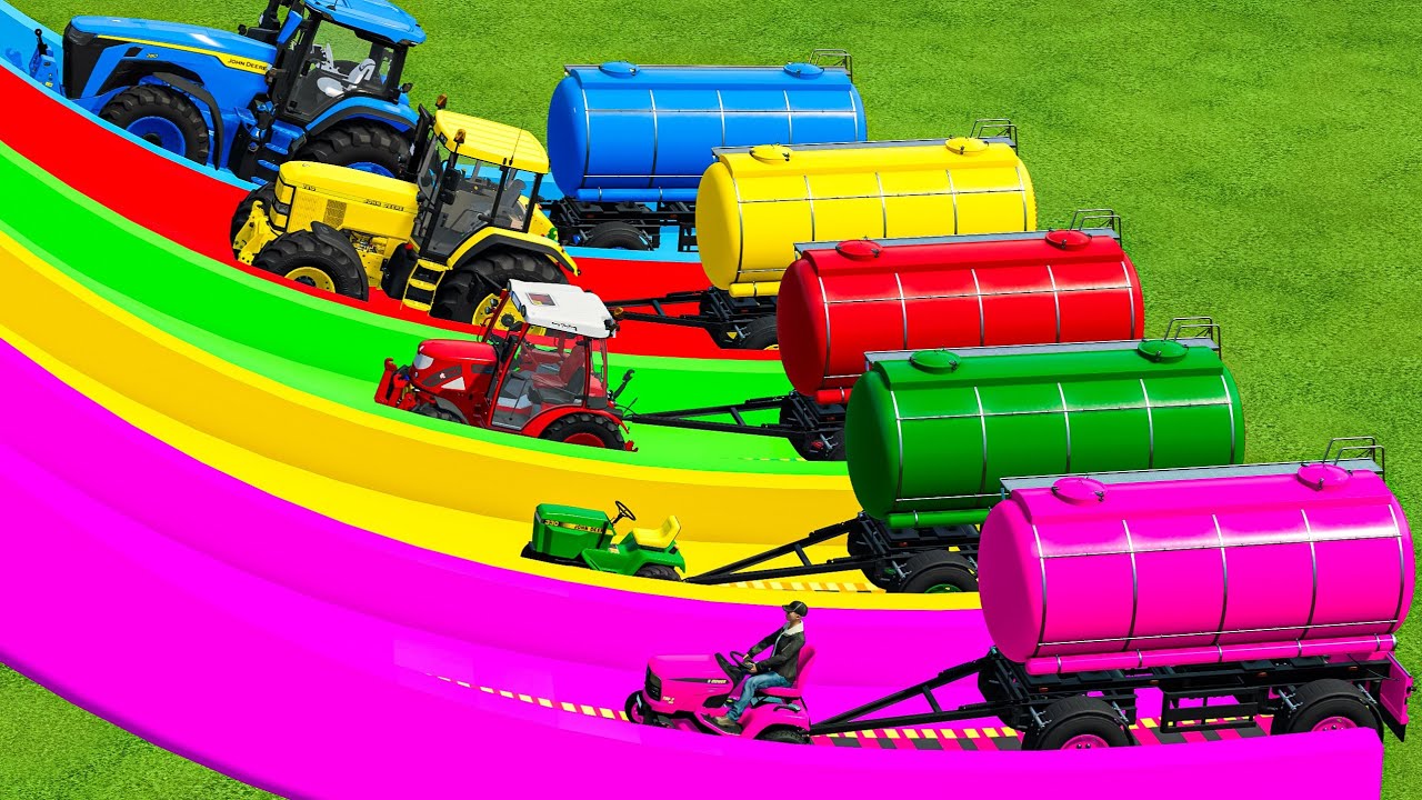 MINI, SMALL, MEDIUM & LARGE TRACTOR OF COLORS IN FS22 | FARMING ...