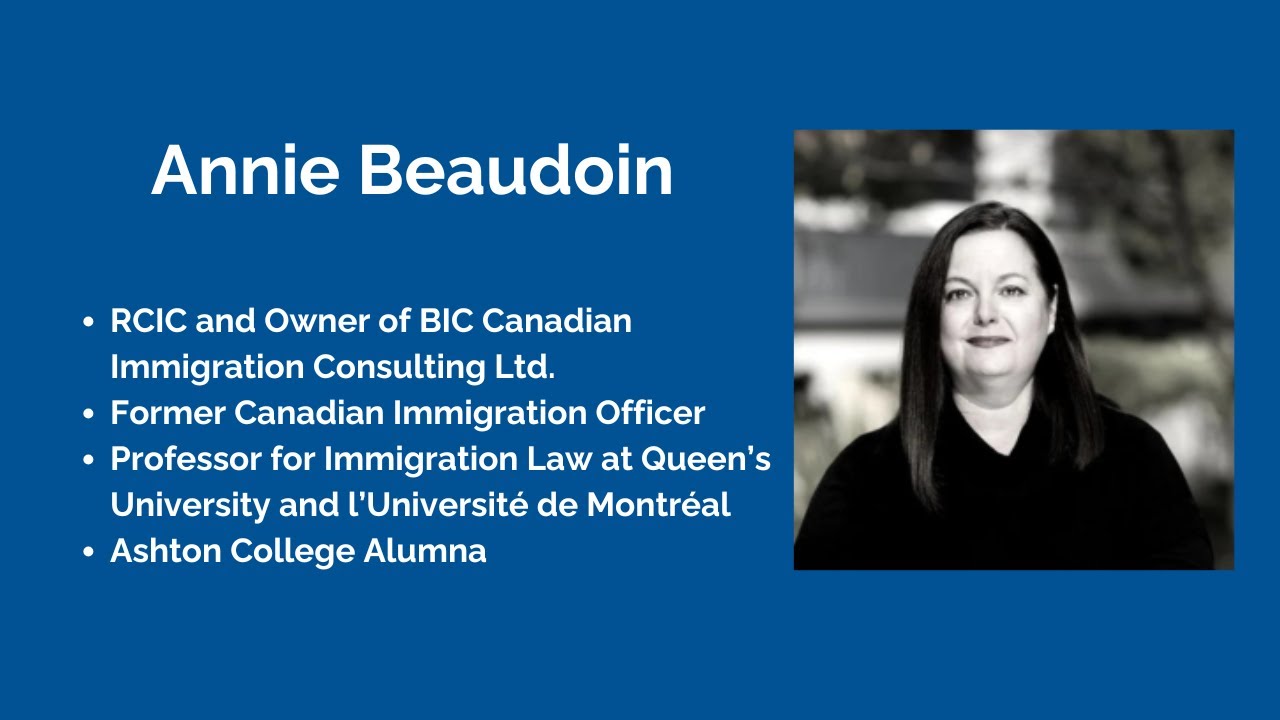 Alumna Interview: Annie Beaudoin (RCIC) | Ashton College - YouTube