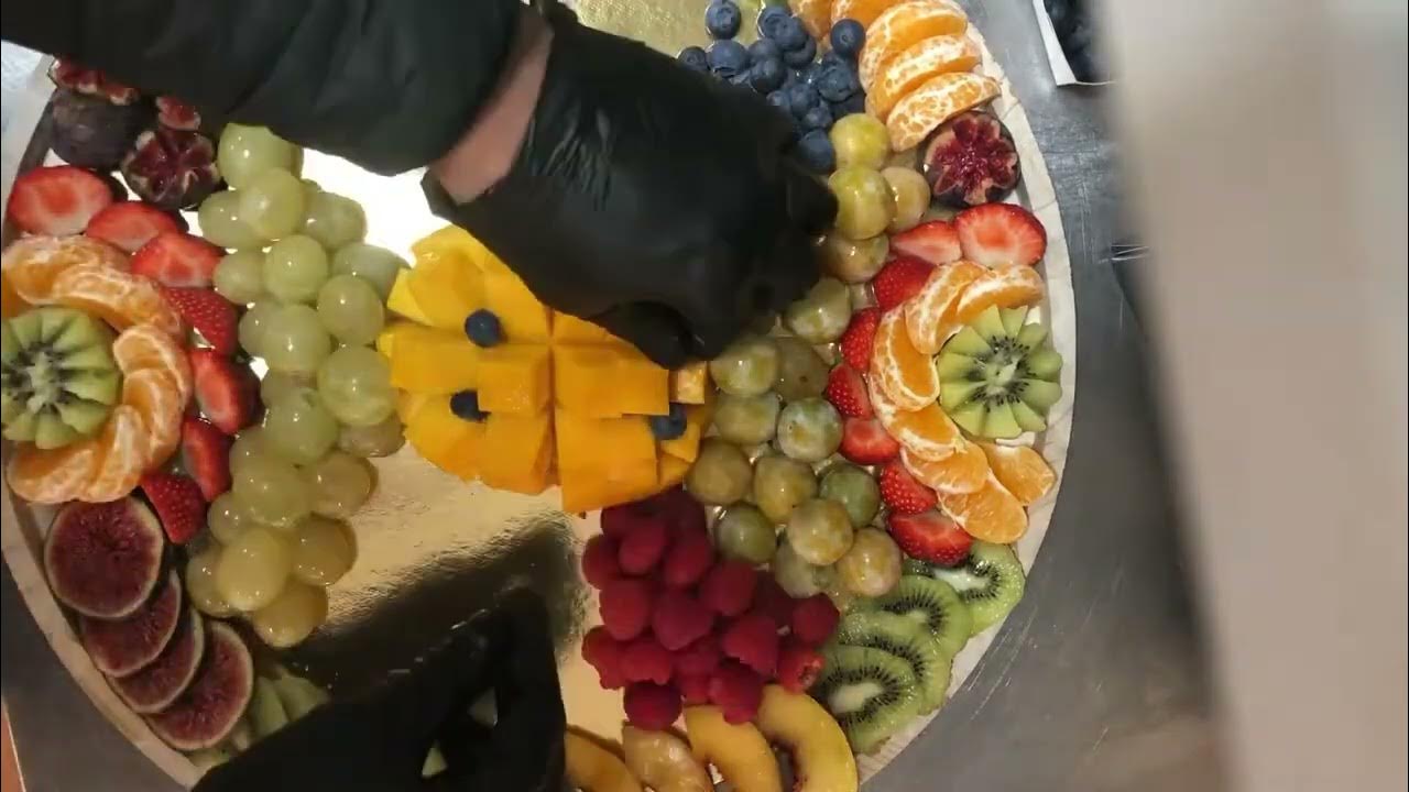 تزيين صحن الفواكه بطريقة سهلة وبسيطة Decorating A Fruit Dish Youtube