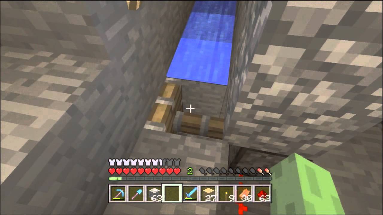 Minecraft Xbox 360 1.0.1 #67 - Using Falling Damage To Hurt Zombies ...