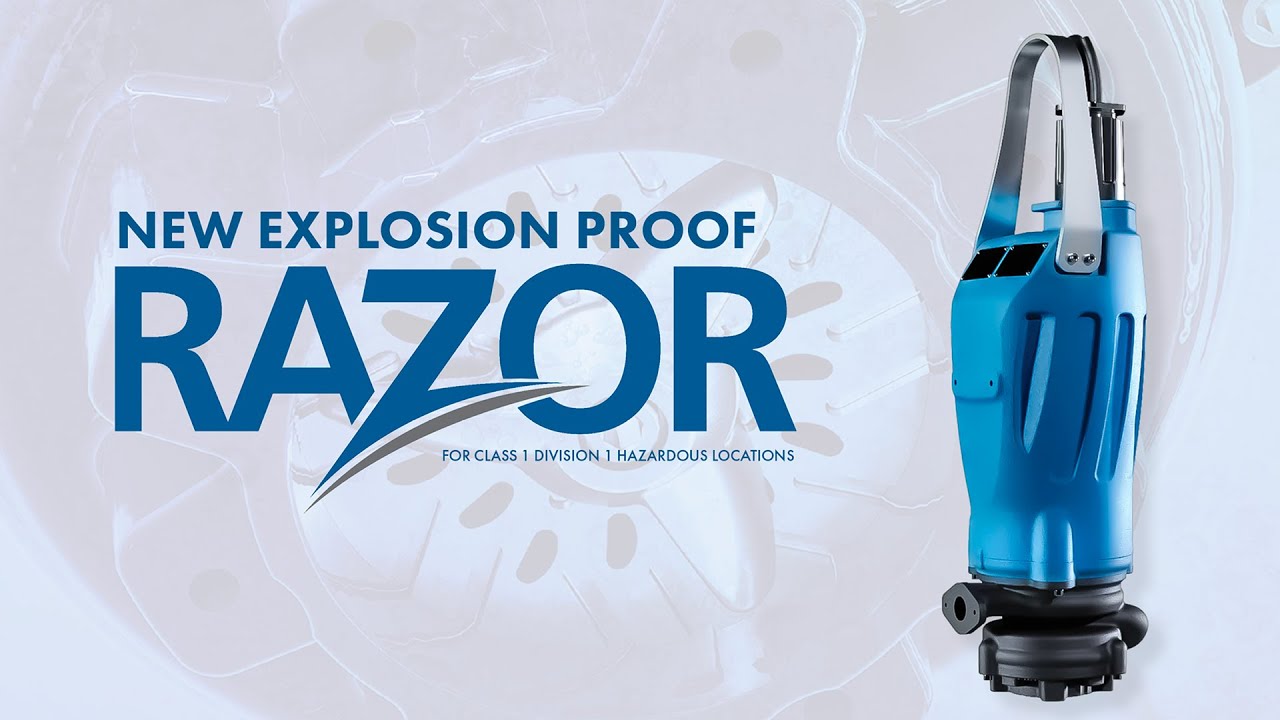 Explosion Proof Razor Grinder Pump - YouTube