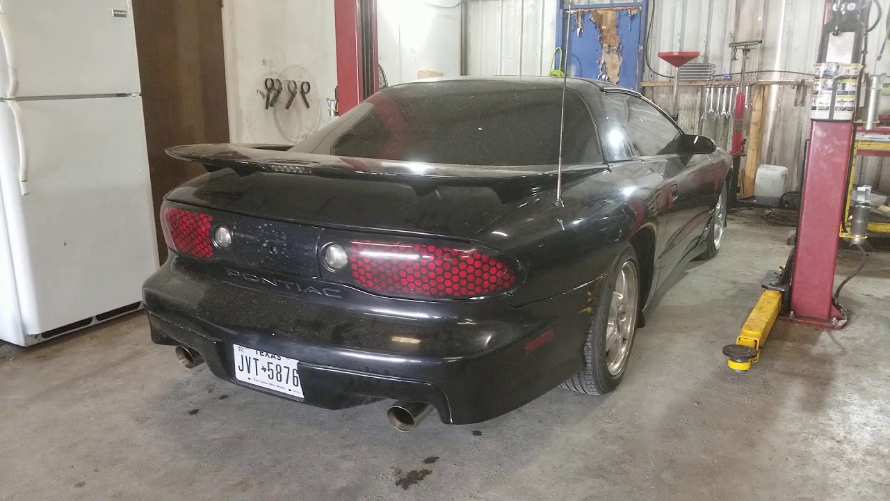 2000 Trans Am headers and straight pipes - YouTube