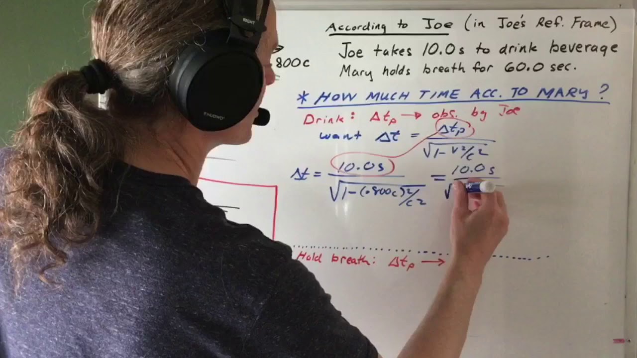 Time dilation (example) - YouTube