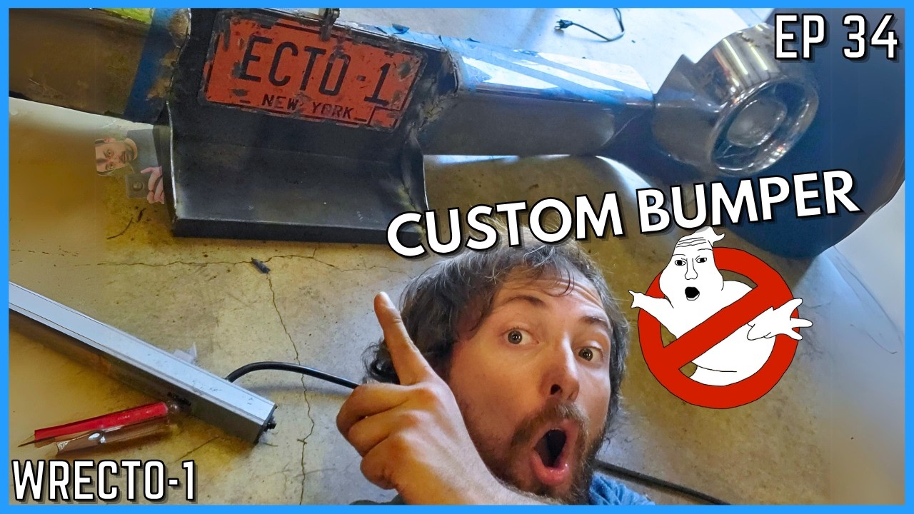 Making A Custom DIY Bumper OUT OF SCRAP! (ECTO-1 BUILD: EP 34) - YouTube