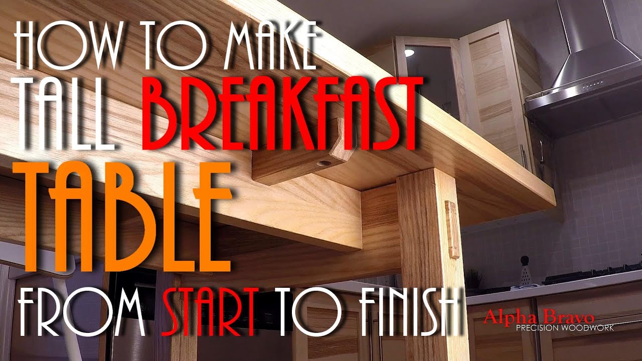 How To Make a Tall Breakfast Table - YouTube