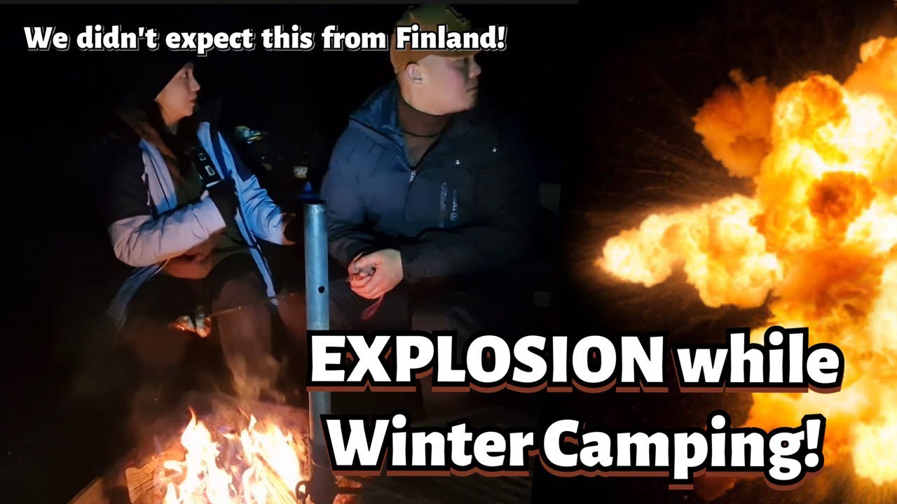 SOMETHING EXPLODED from the DARK! • What we got trying to do winter camping 🥶 • Nuuksio - YouTube