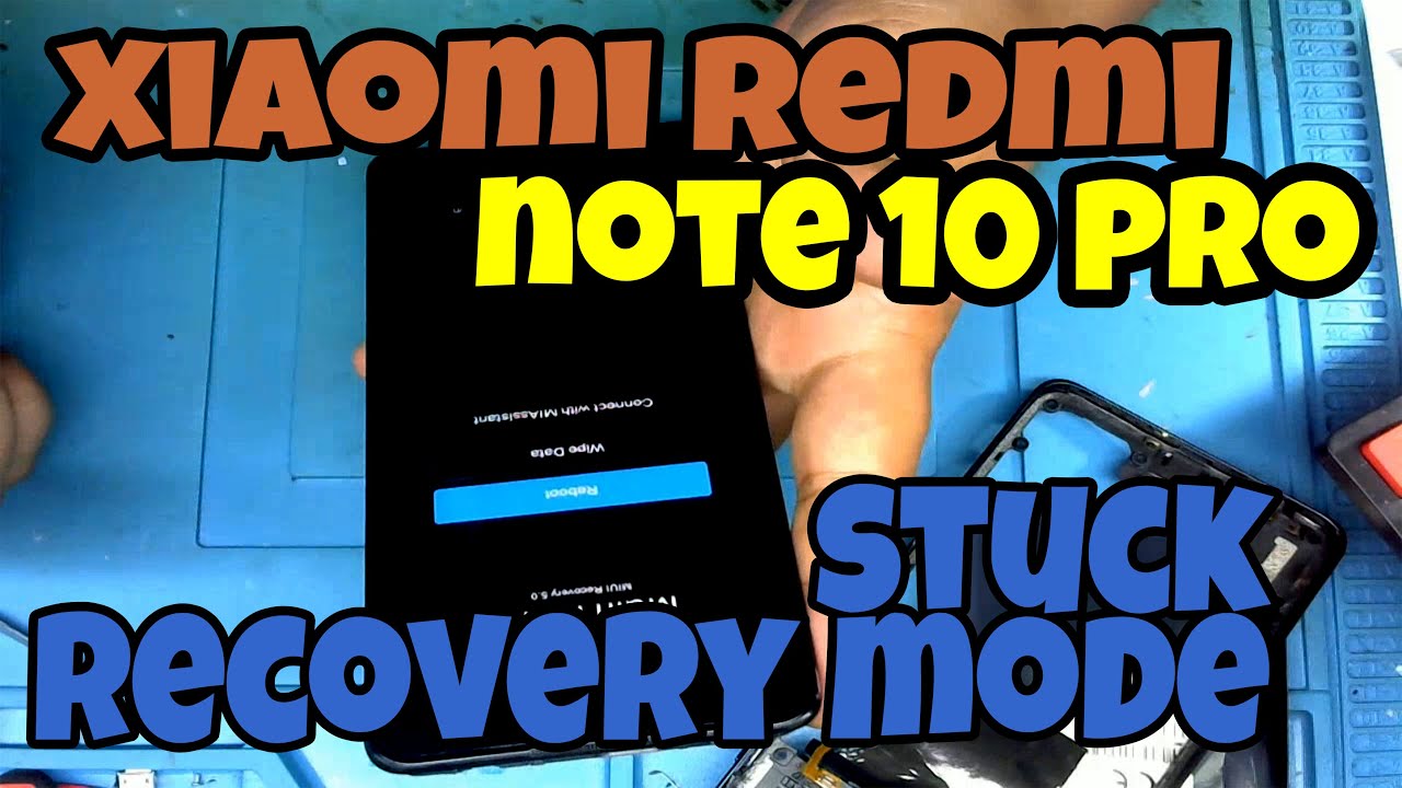 xiaomi redmi note 10 pro stuck recovery mode - YouTube