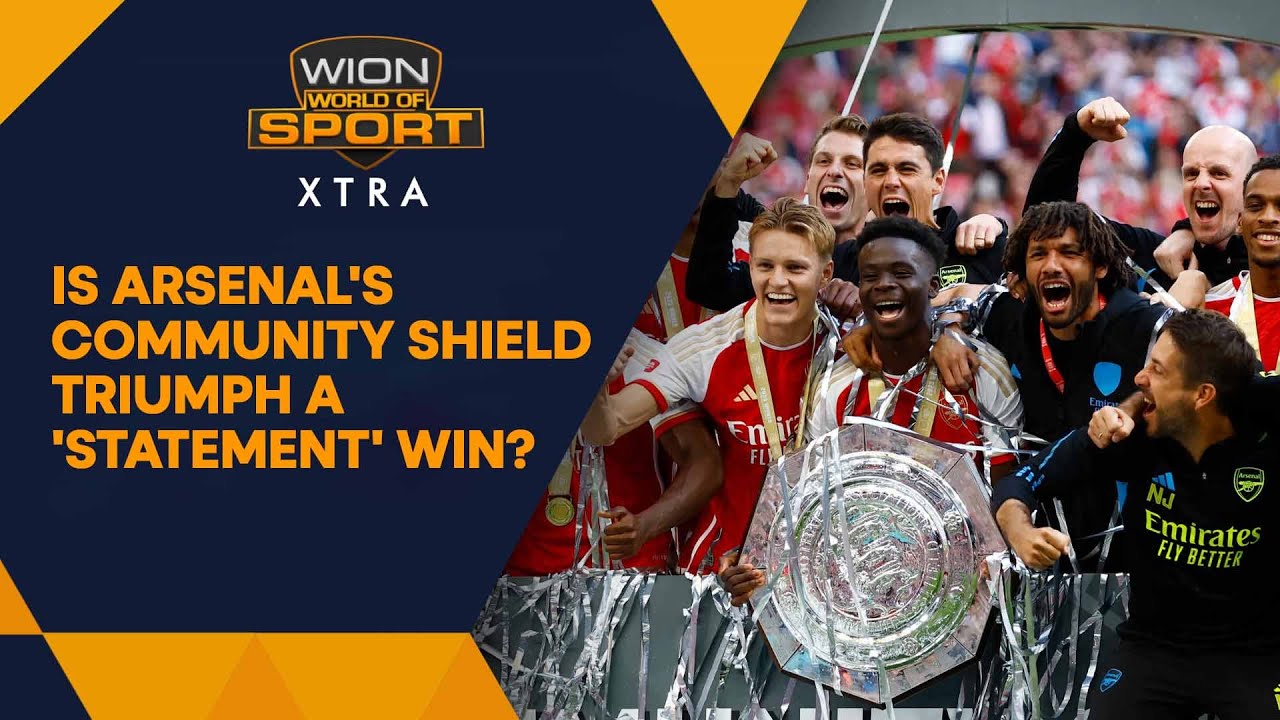Arsenal beat Man City to win community shield | WION Sports Extra - YouTube