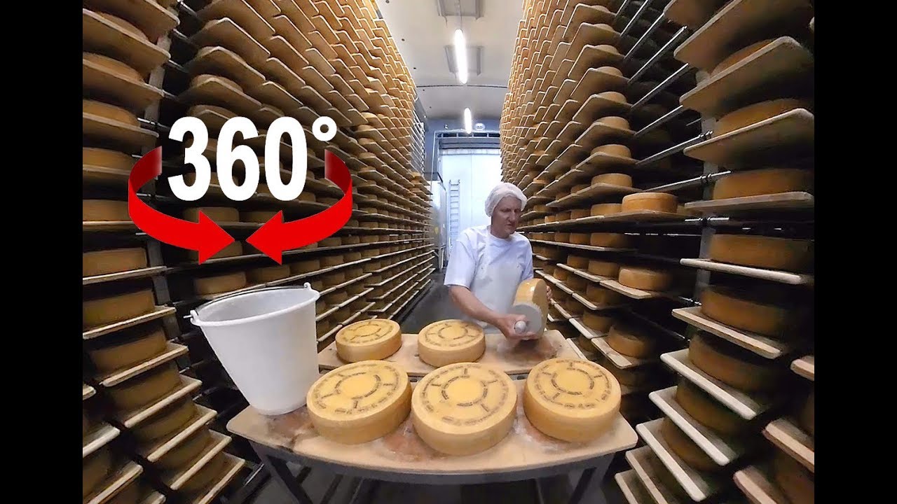 How to produce world famous Appenzell cheese I Switzerland I 360 Video ...