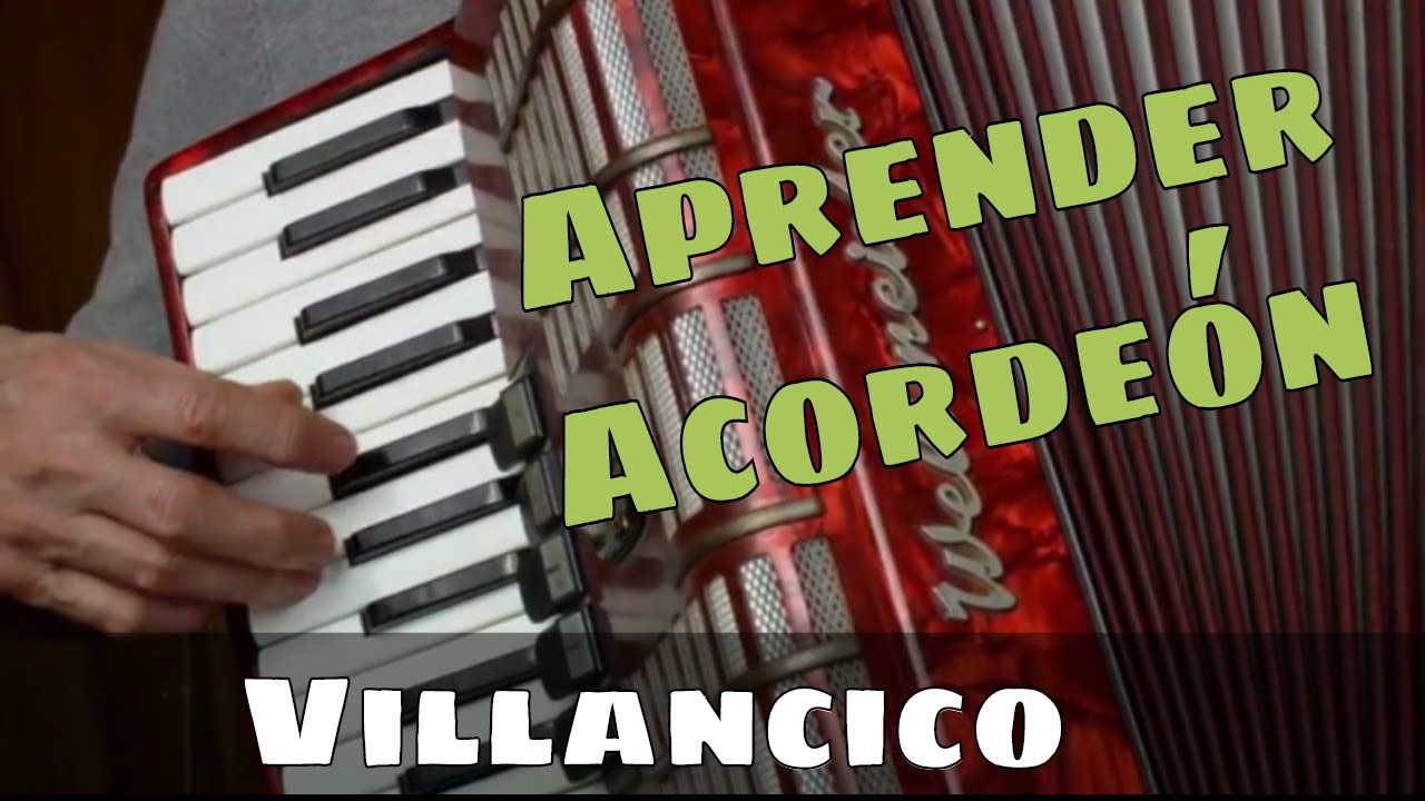 TUTORIAL DE ACORDEON CLASE 33: Aprender fácil un villancico "Huachi ...