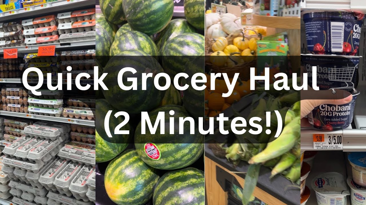Quick Grocery Haul in 2 Minutes! 🛒 What I Eat to Stay Fit & Save Money ...