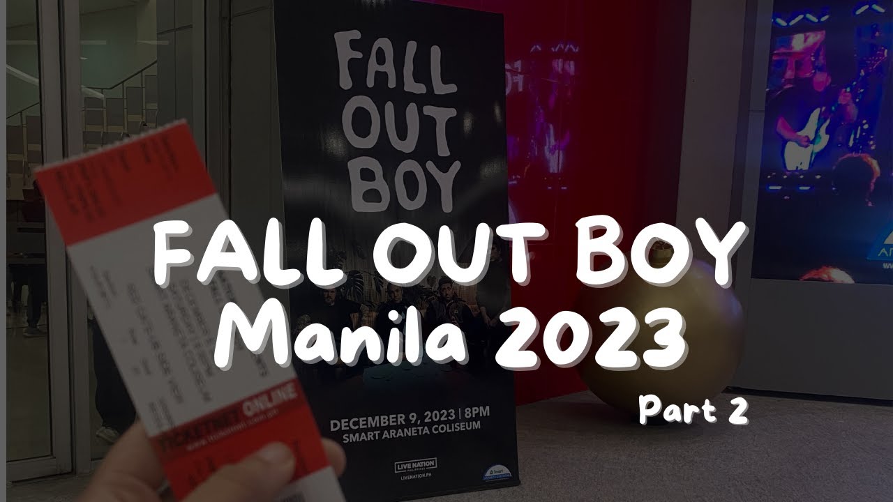Fall Out Boy Manila Concert (December 9) 2023 Part 2 - YouTube