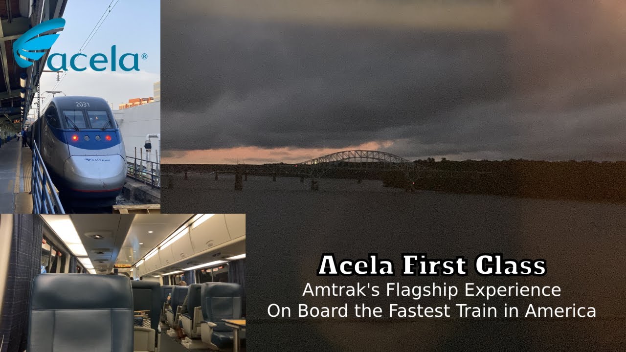 Riding Amtrak's Acela Express in First Class! - YouTube