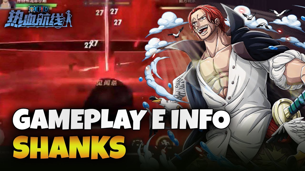 SHANKS GAMEPLAY E INFO One Piece Fighting Path - YouTube