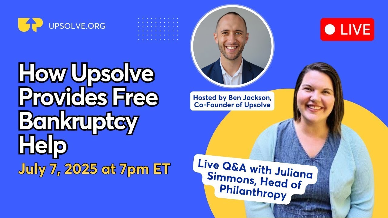 How Upsolve Provides Free Bankruptcy Help with Juliana Simmons - YouTube