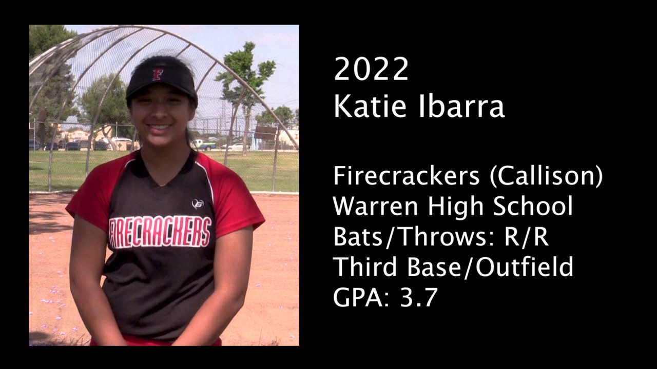Katie Ibarra - 2022 3B/OF Firecrackers Kimura Callison - YouTube