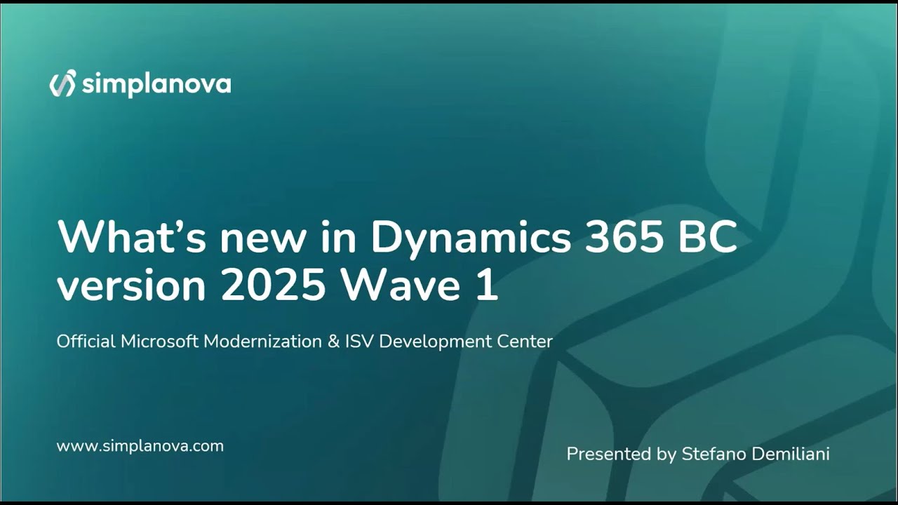 Webinar: What’s new in Dynamics 365 BC 2025 Wave 1 - YouTube