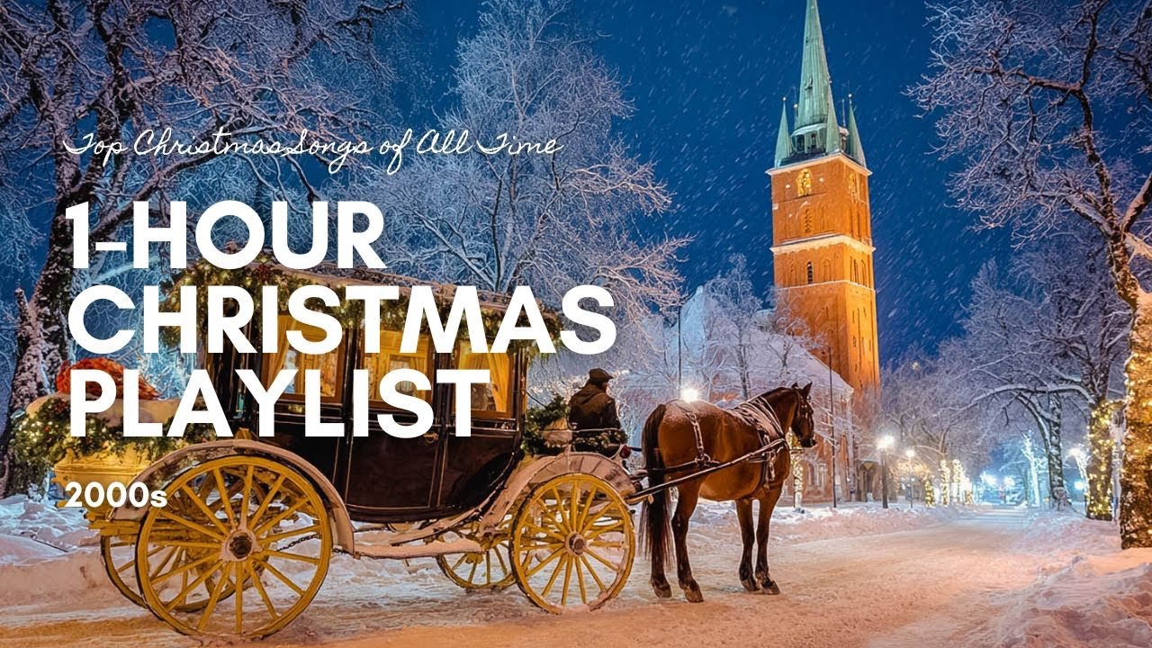 Top Christmas Songs of All Time 🎄 1-Hour Christmas Playlist for Cozy ...