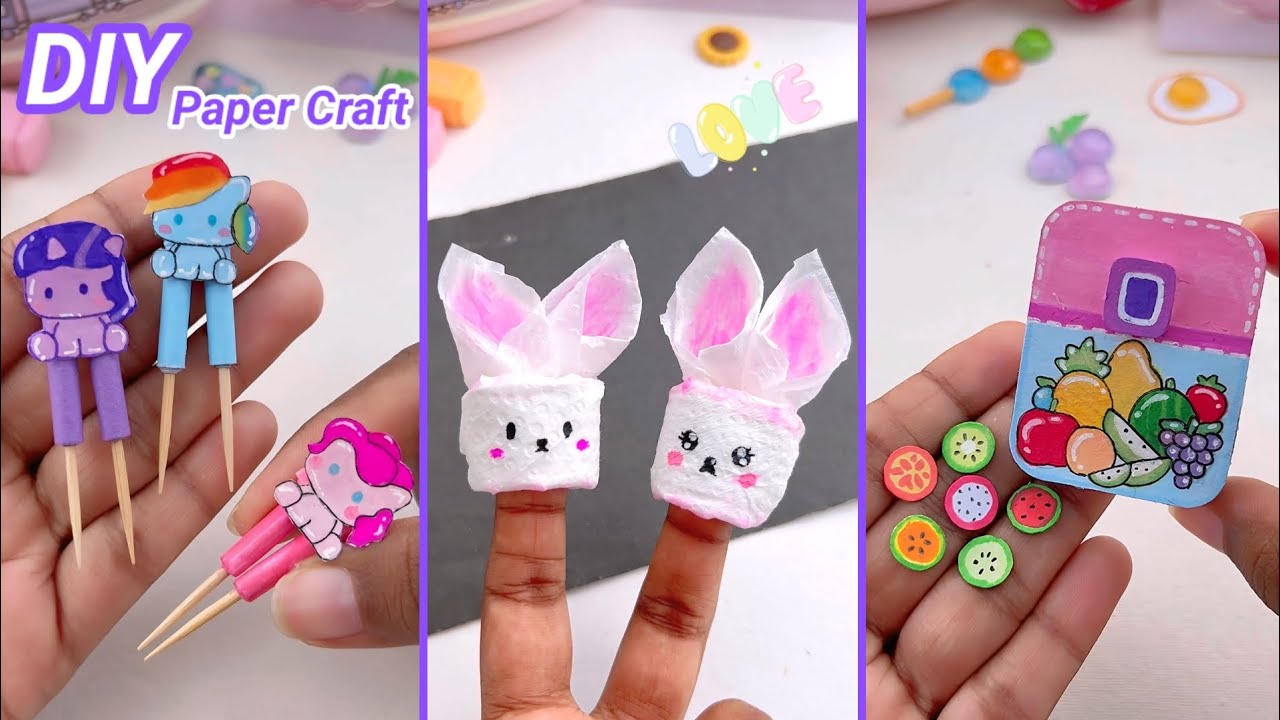 Easy Craft Ideas / DIY Miniature Crafts Idea / school hacks / paper ...