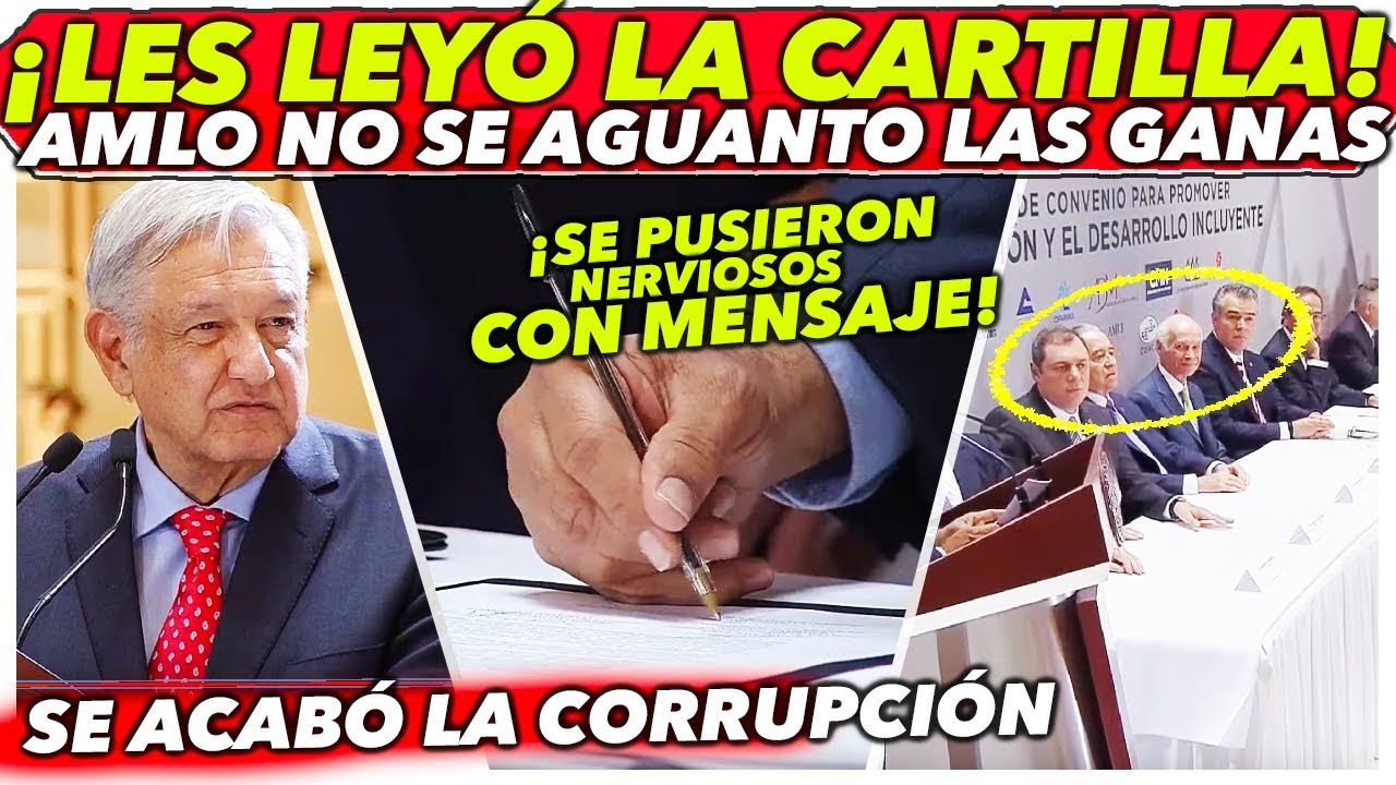 ¡AMLO NO SE AGUANTO LAS GANAS! LE LEYÓ LA CARTILLA A EMPRESARIOS: NO ...