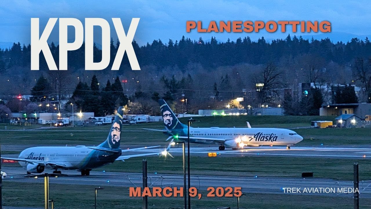 Portland International Airport (KPDX) Plane Spotting March 9, 2025 ...