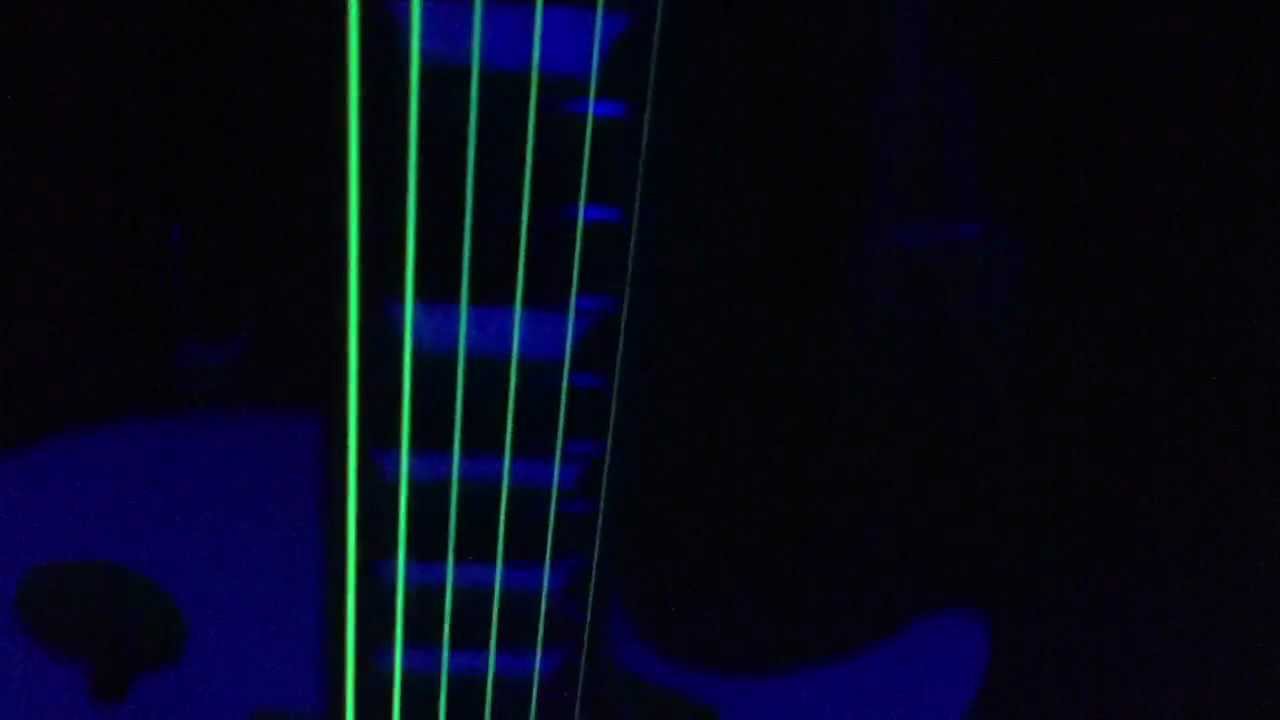 Glowing guitar strings - YouTube