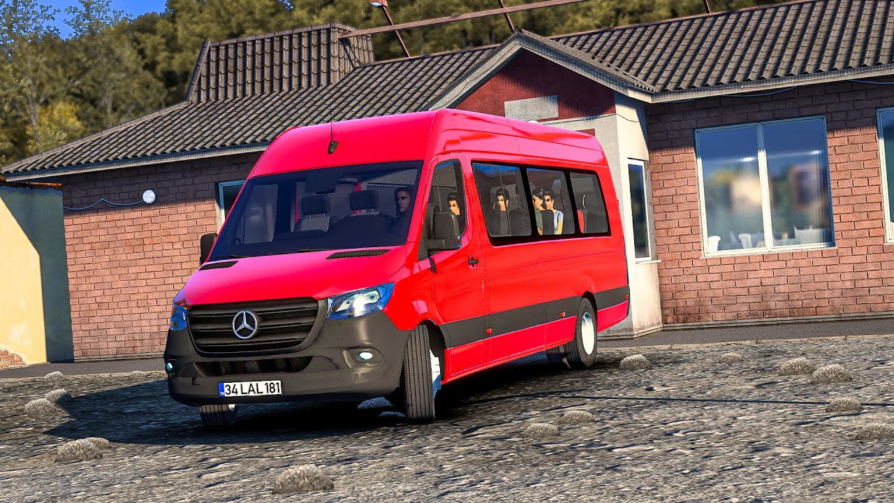 Mercedes Benz Sprinter 2019 | ETS2 1.51 Bus mods - YouTube