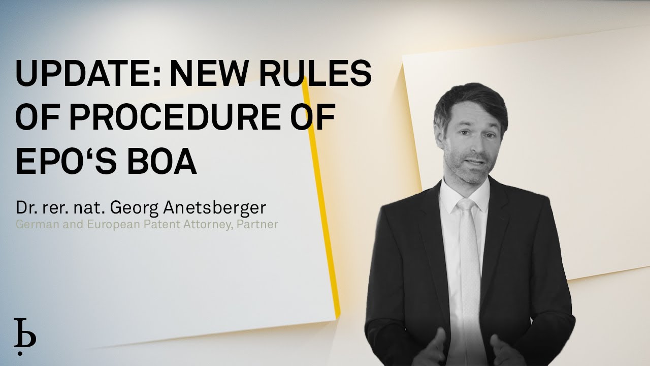 Update: New Rules of Procedure of the EPO's Boards of Appeal (2021 ...