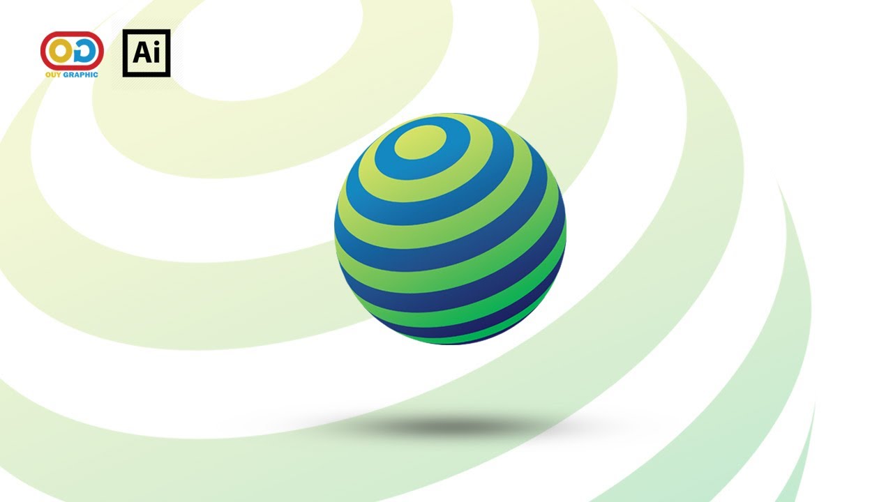 Simple 3D Sphere Global Circle Design - Adobe Illustrator Tutorials ...