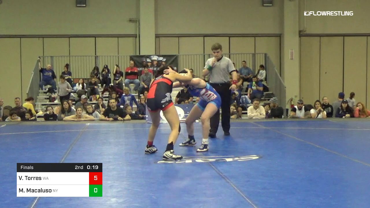 132 Lbs Final Viktorya Torres Team Washington Vs Mia Macaluso Team New ...