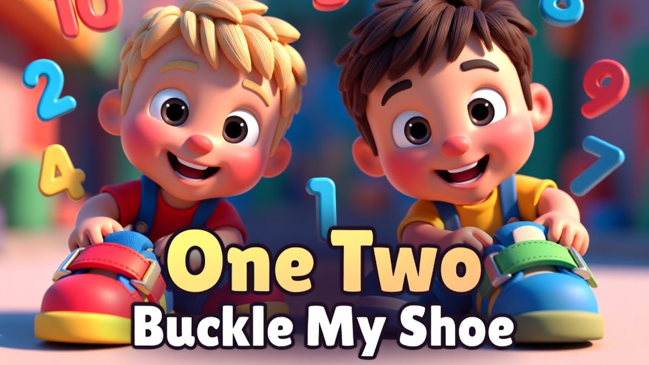 One Two Buckle My Shoe | Number Song for Kids | Cocomelon Style | 3D ...