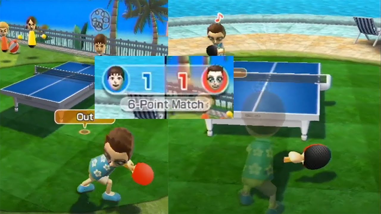 wii sport resort met mijn broer ping pong montage - YouTube