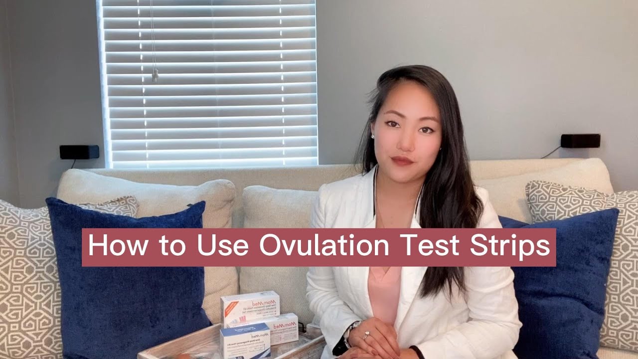 How to use the ovulation test strip - YouTube