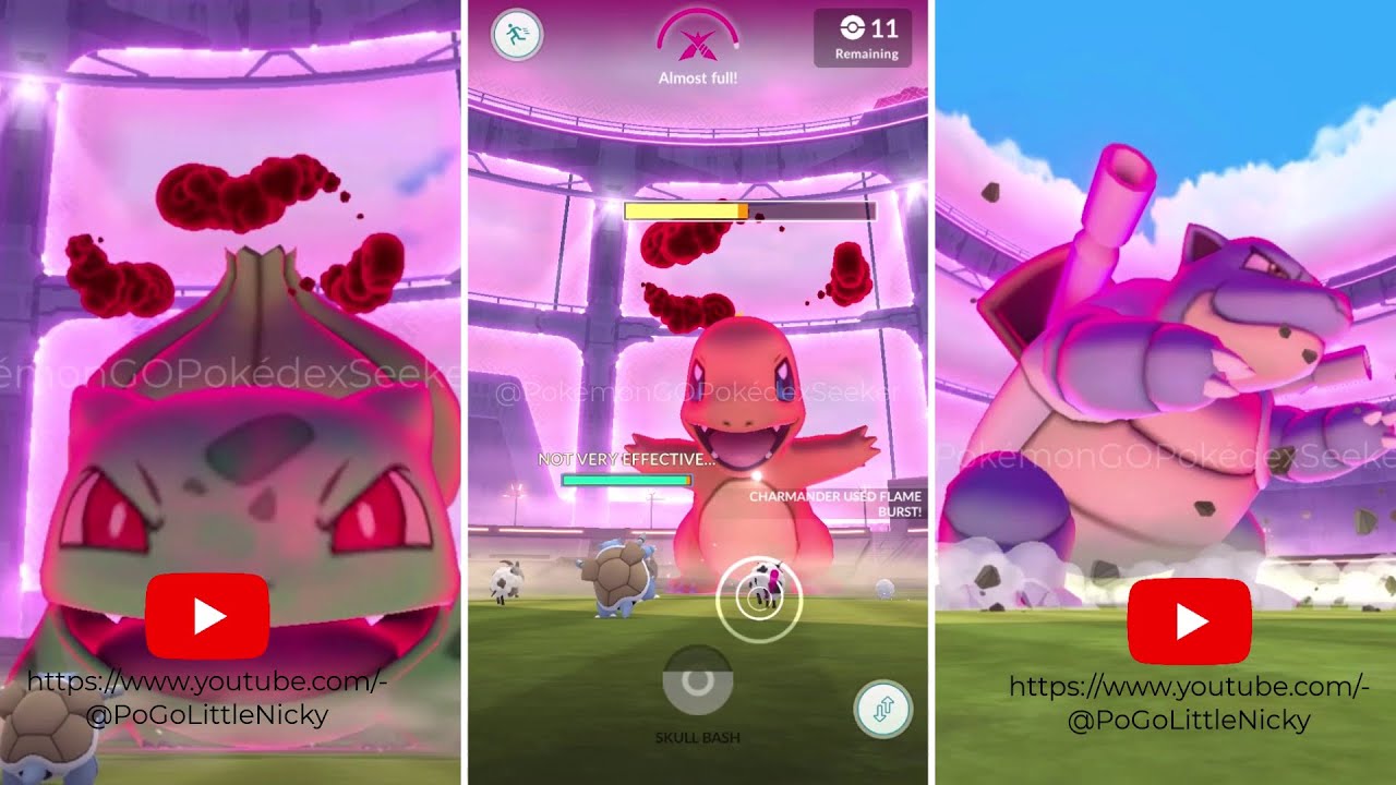 Dynamax Raids: Bulbasaur, Charmander, Squirtle & Evolutions - Pokémon ...