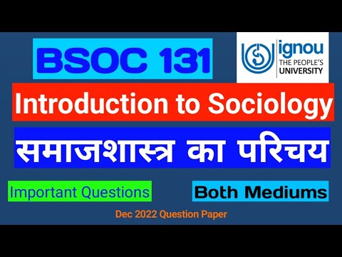 BSOC 131 Dec 2022 Question Paper | BSOC 131 Important Questions | BSOC ...