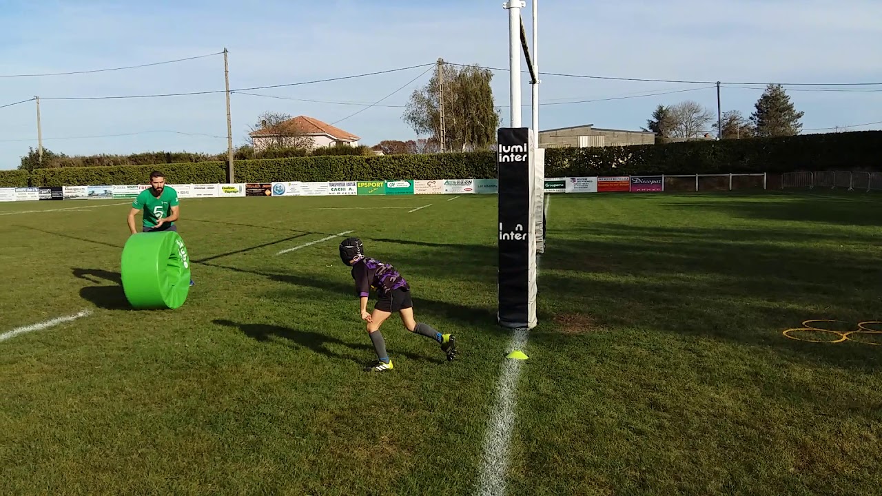 Rugby Donuts placage posture - YouTube