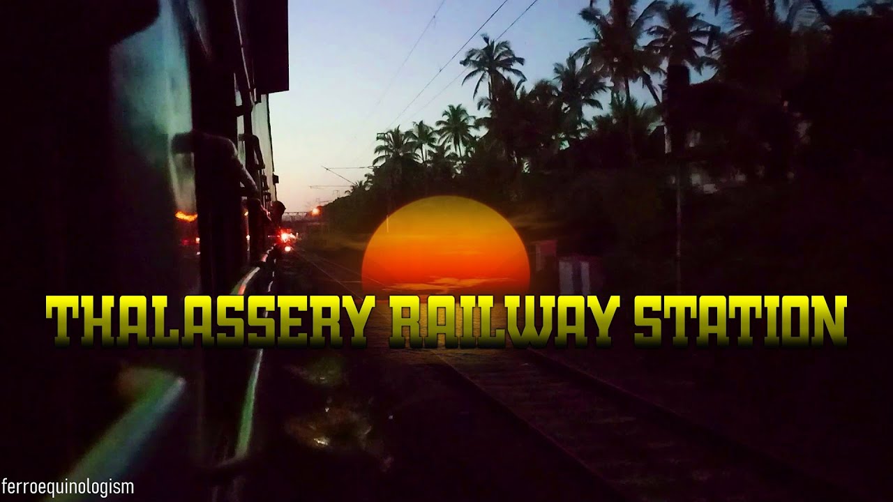 Kannur - Yesvantpur Express.!! at Thalassery Railway station SUNSET🌇 💛 ...