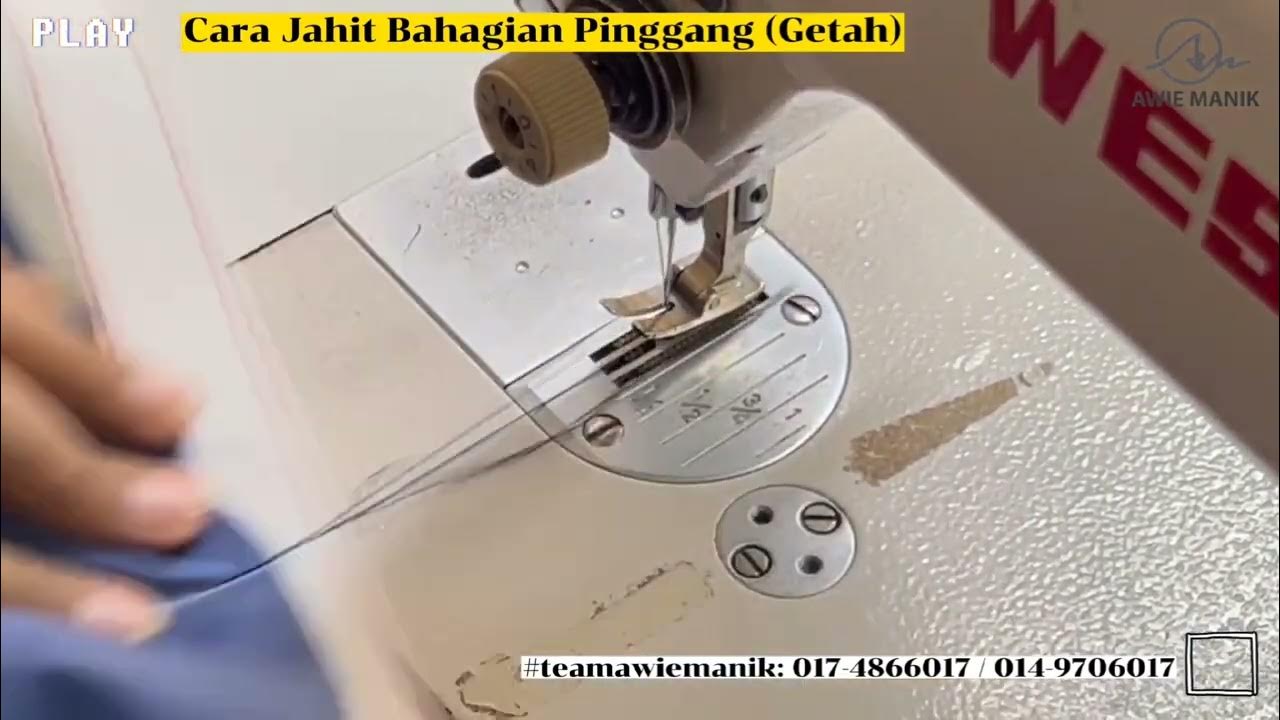 CARA JAHIT GETAH PINGGANG - YouTube