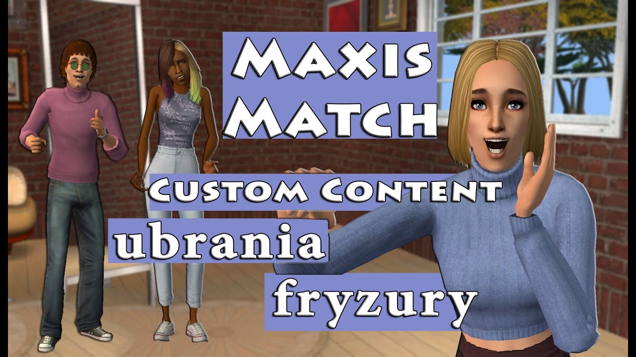 Maxis Match CC do The Sims 2 za darmo + LINKI - YouTube