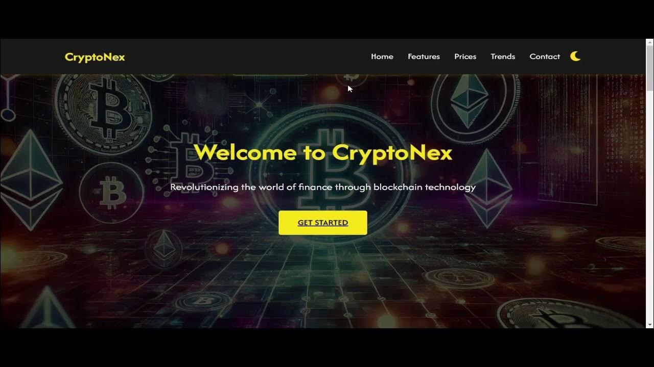 Build A Crypto Website With HTML CSS & JAVASCRIPT - YouTube