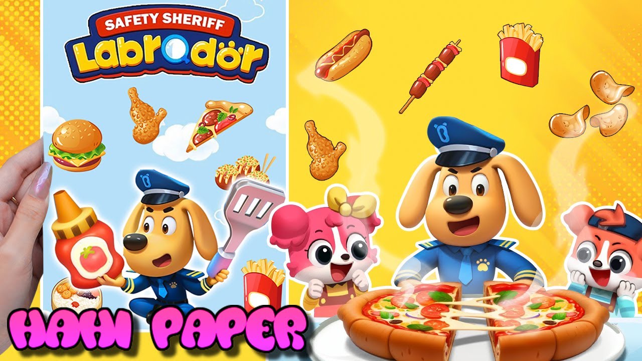 [ Paper DIY ] ️Making Quiet Book Sheriff Labrador /👮Labrador Teach How ...