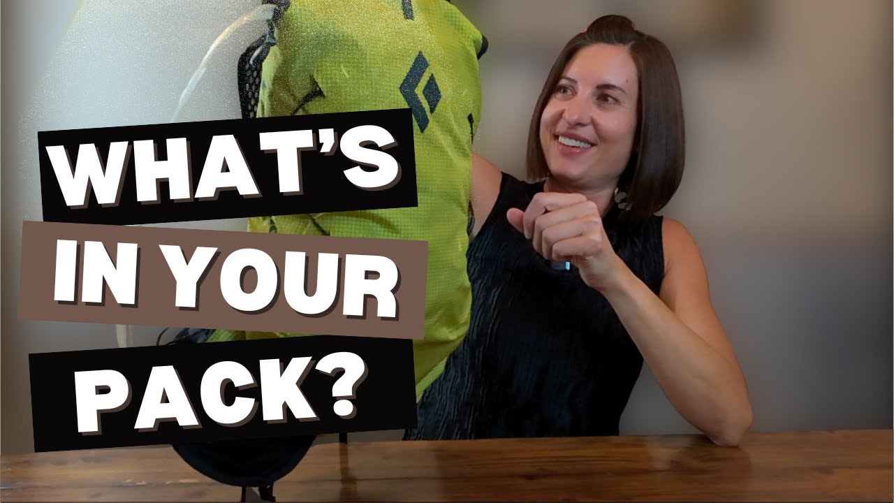 What does Miranda Williamson carry in her trail running pack? - YouTube