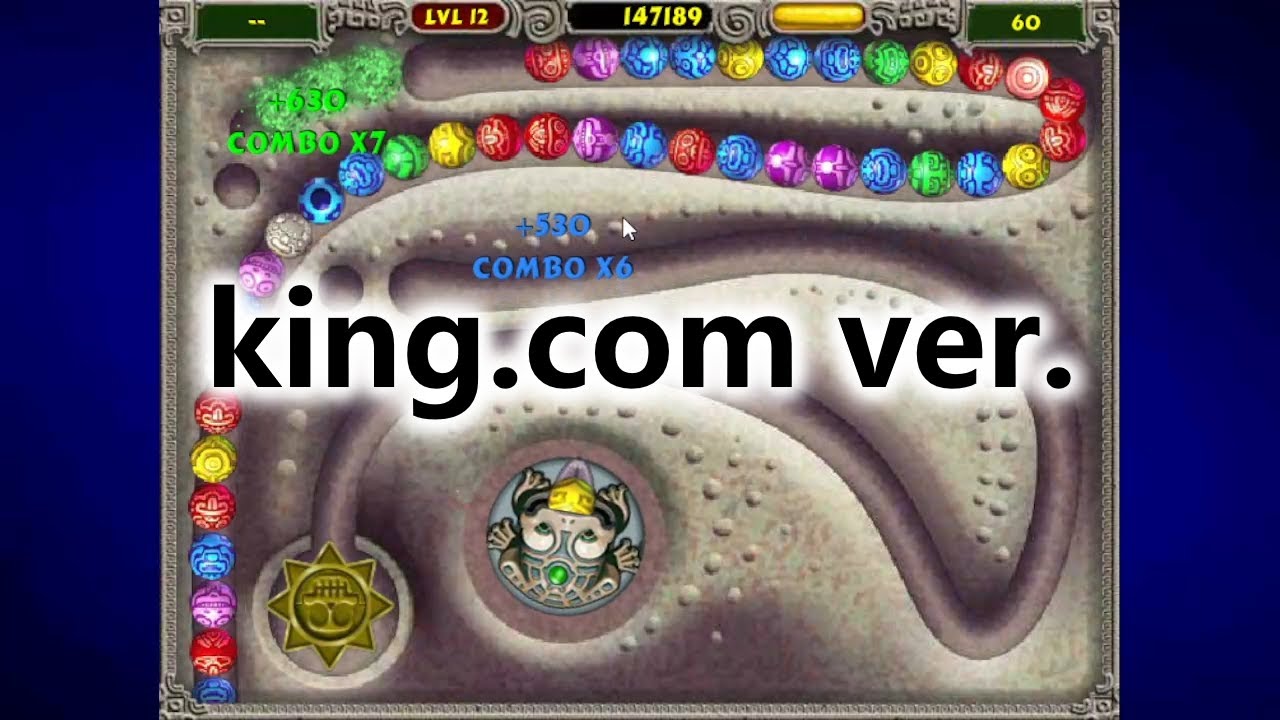 Zuma Deluxe (king.com): level 14 reached - YouTube