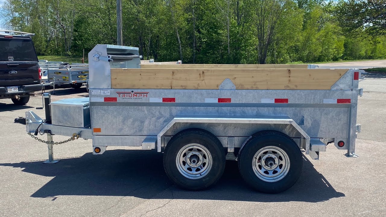TRIUMPH 10’ GALVANIZED DUMP TRAILER - YouTube