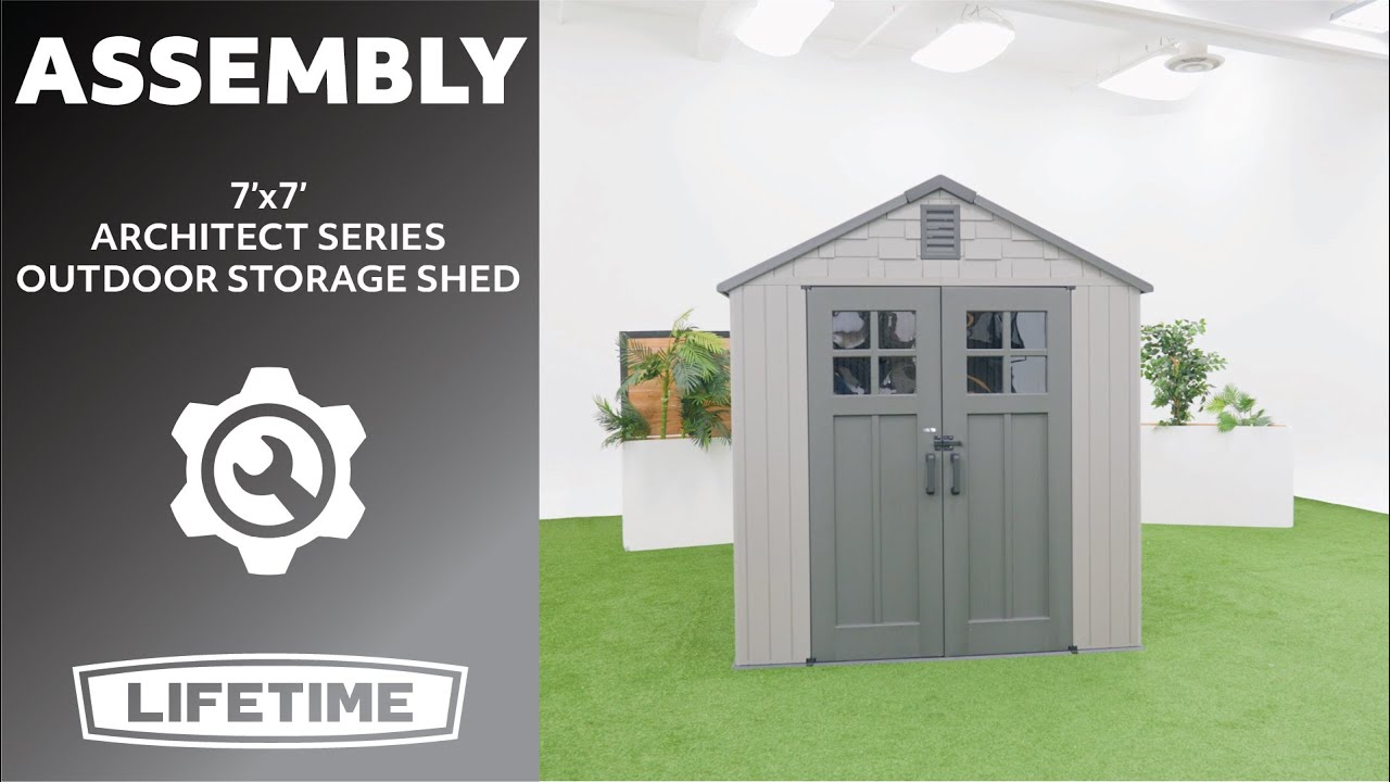 Lifetime 7' x 7' Architect Series Outdoor Storage Shed | Lifetime ...