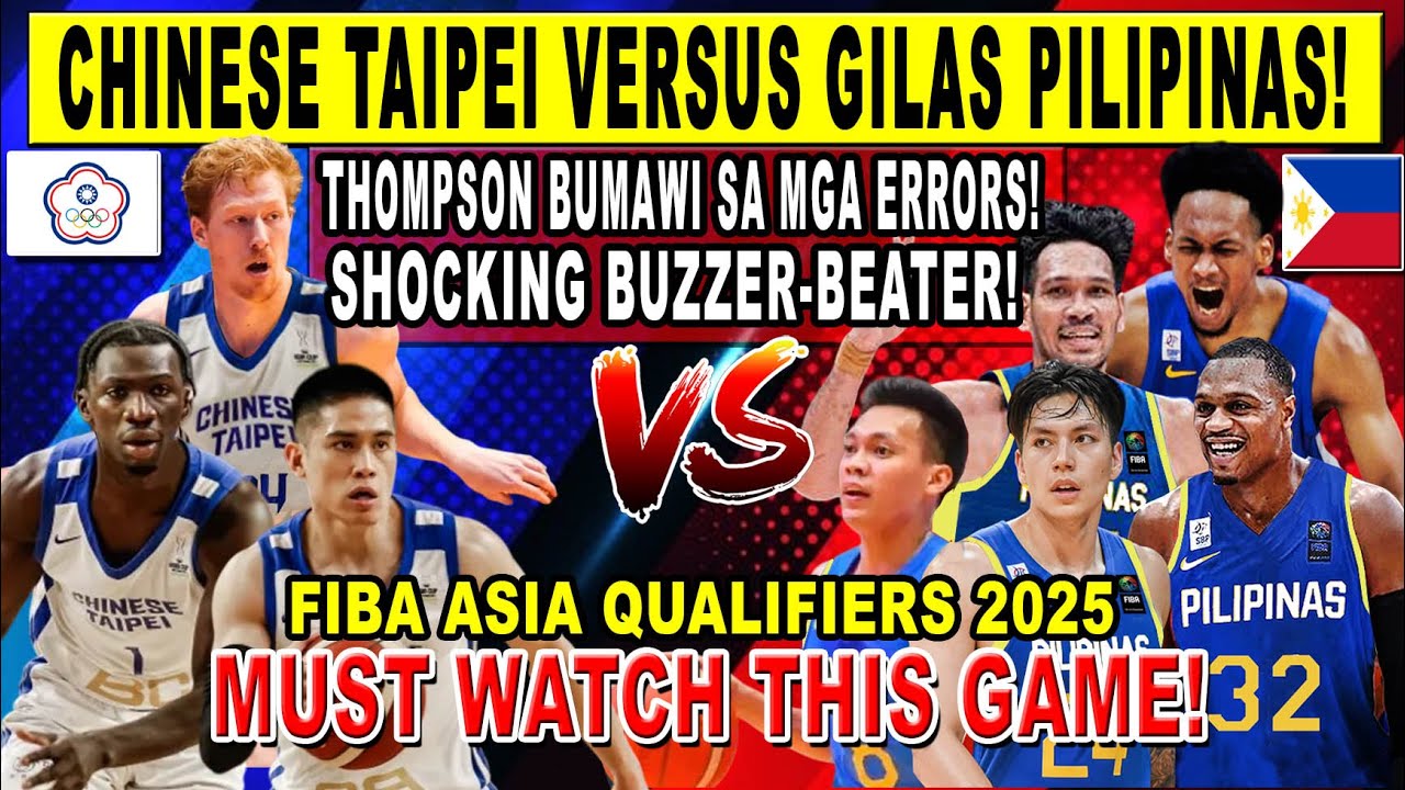 GILAS PILIPINAS vs CHINESE TAIPEI - Thompson Bumawi para manalo sa ...