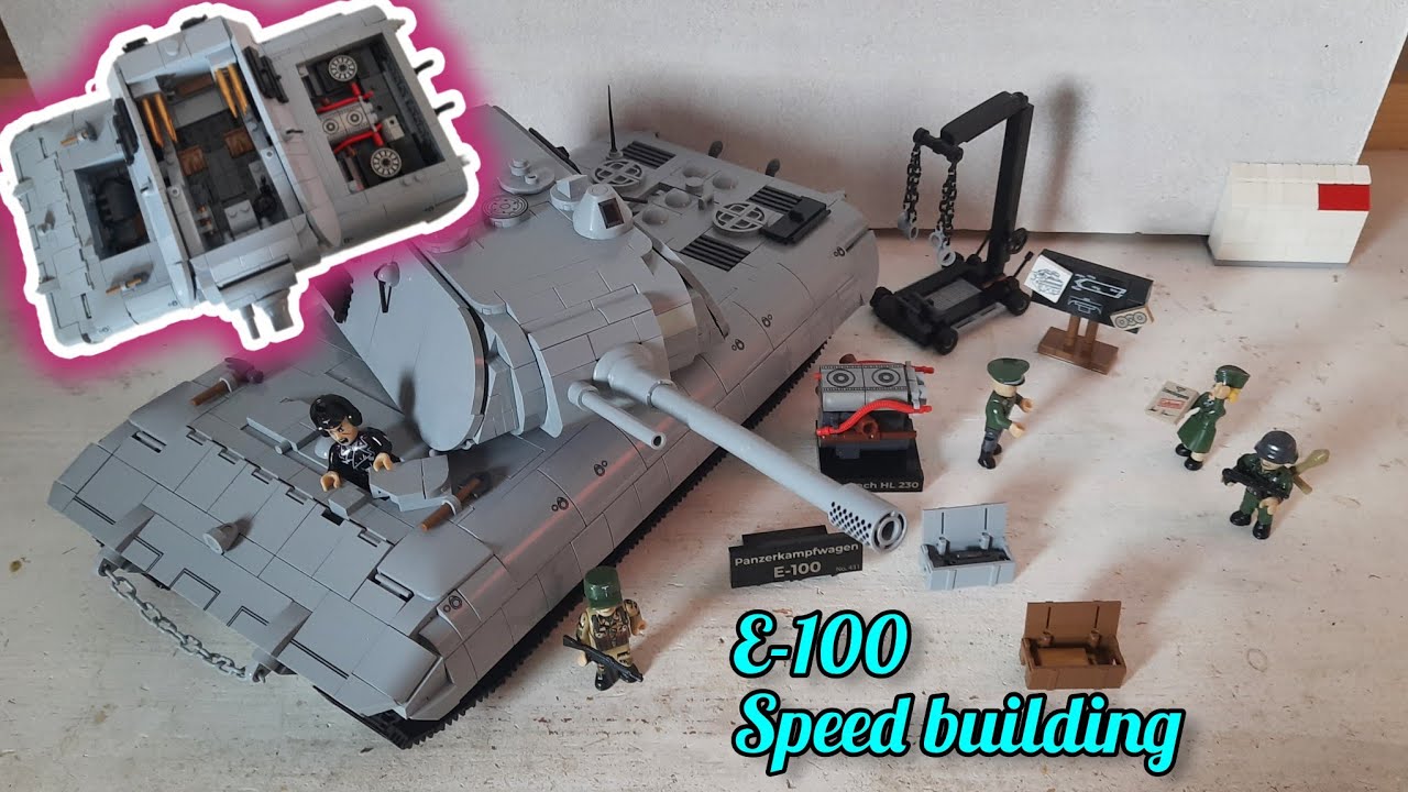 Cobi® 2571 Panzerkampfwagen E-100 Limited Edition | Speed building ...