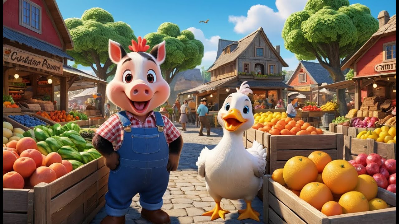 To Market, To Market Rhyme Song | Popular Nursery Rhyme & Educational ...