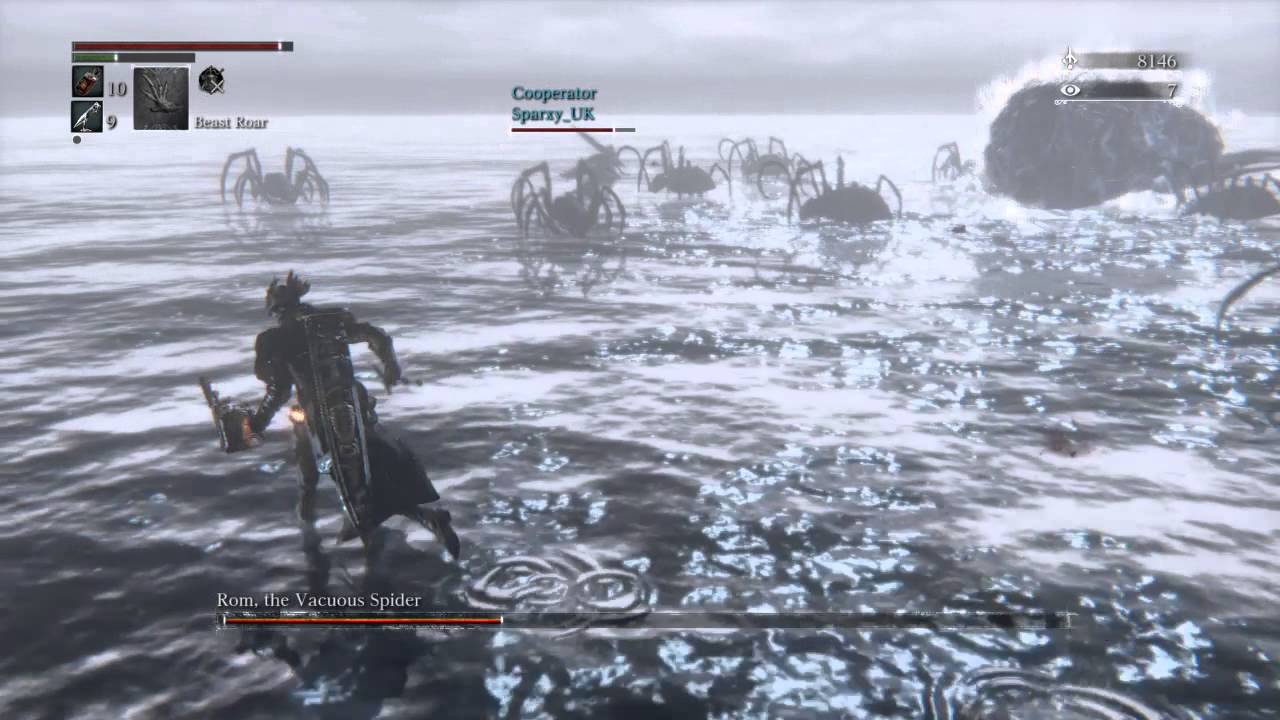 Bloodborne Rom Boss battle tons of spiders!!! - YouTube