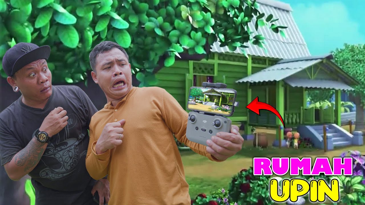 TEREKAM JELAS DRONE RUMAH UPIN IPIN ADA DIDUNIA NYATA - YouTube